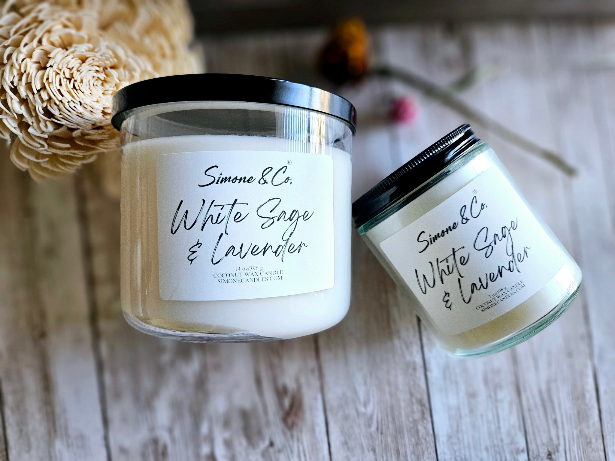 Simone and Co. coconut wax candles, simonecandles.com – Simone & Company