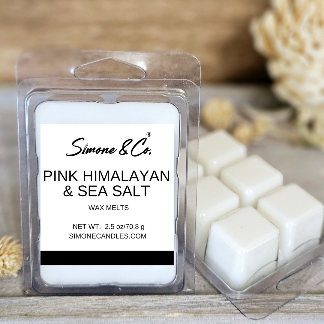 Pink Himalayan Sea Salt Candle, coconut wax candles, Simone & Company
